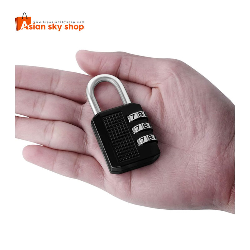 3-Digit Combination Padlock | Secure Lock for Bags & Lockers