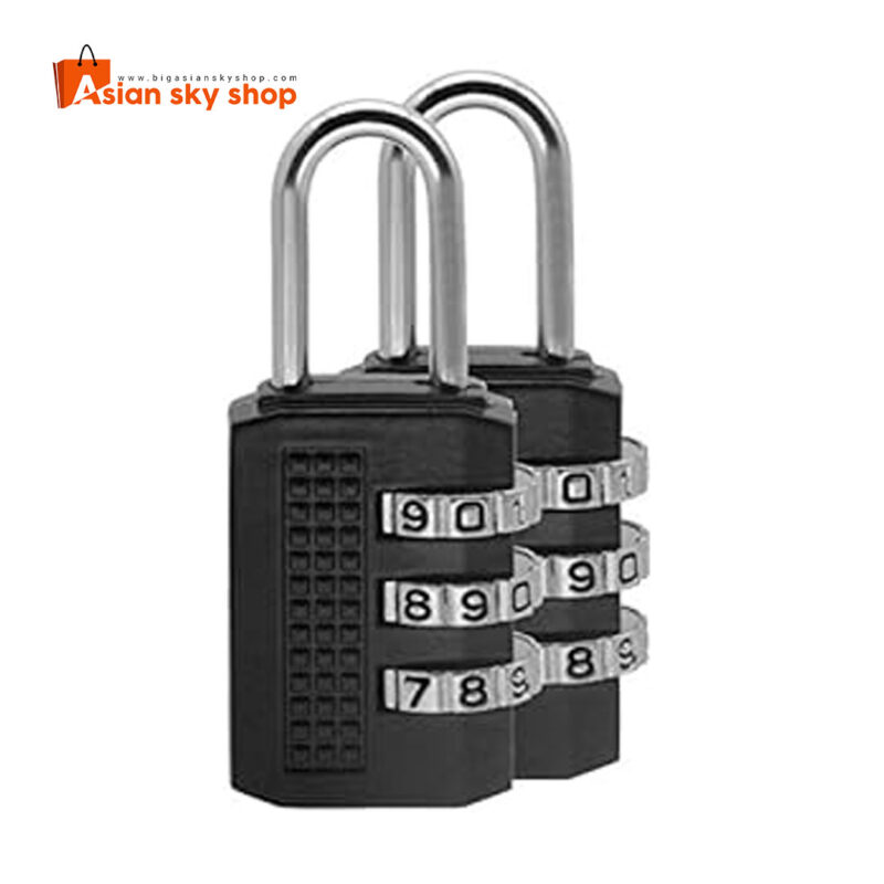 3-Digit Combination Padlock | Secure Lock for Bags & Lockers